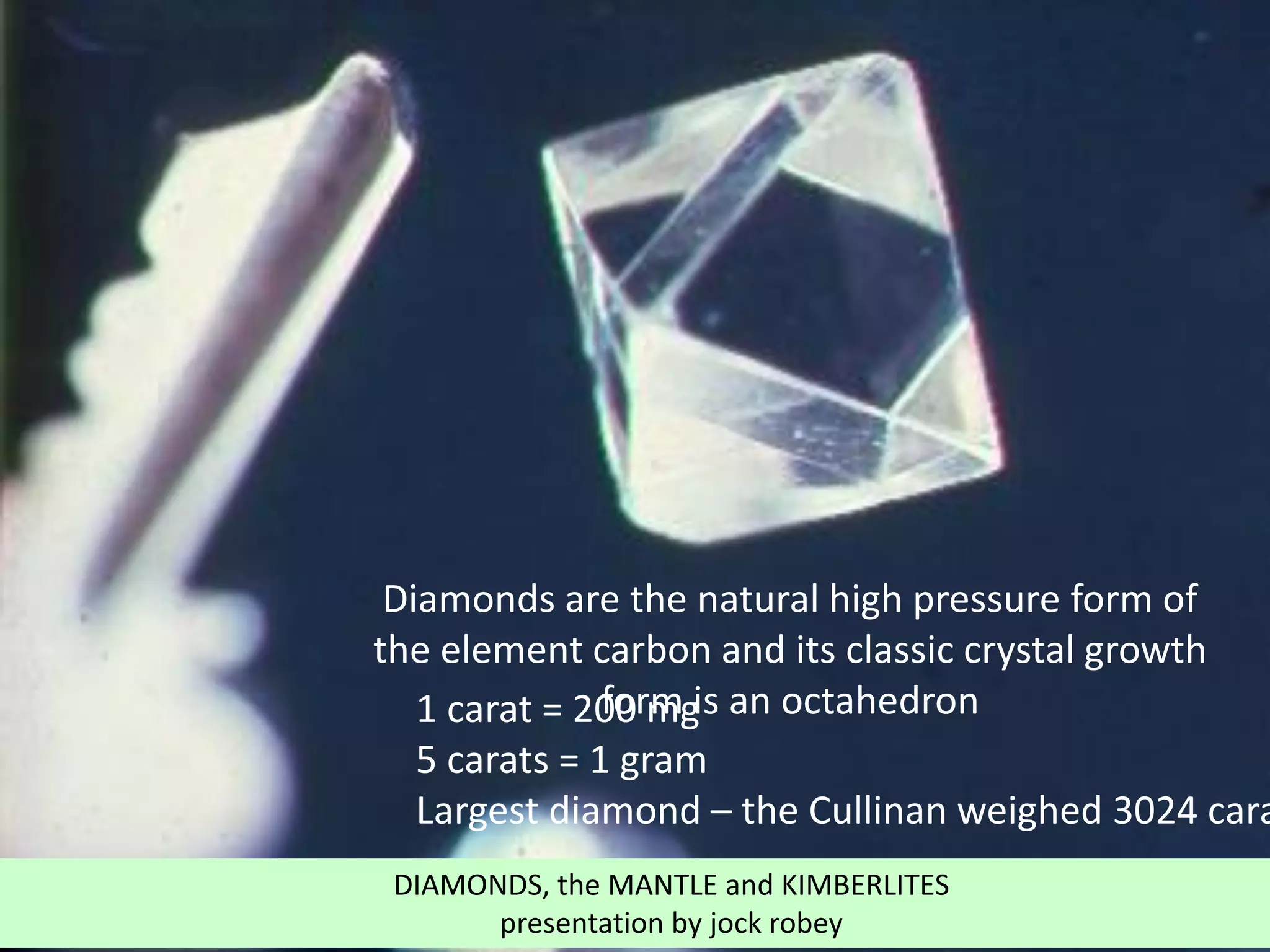 The story of diamonds in the earth | PDF