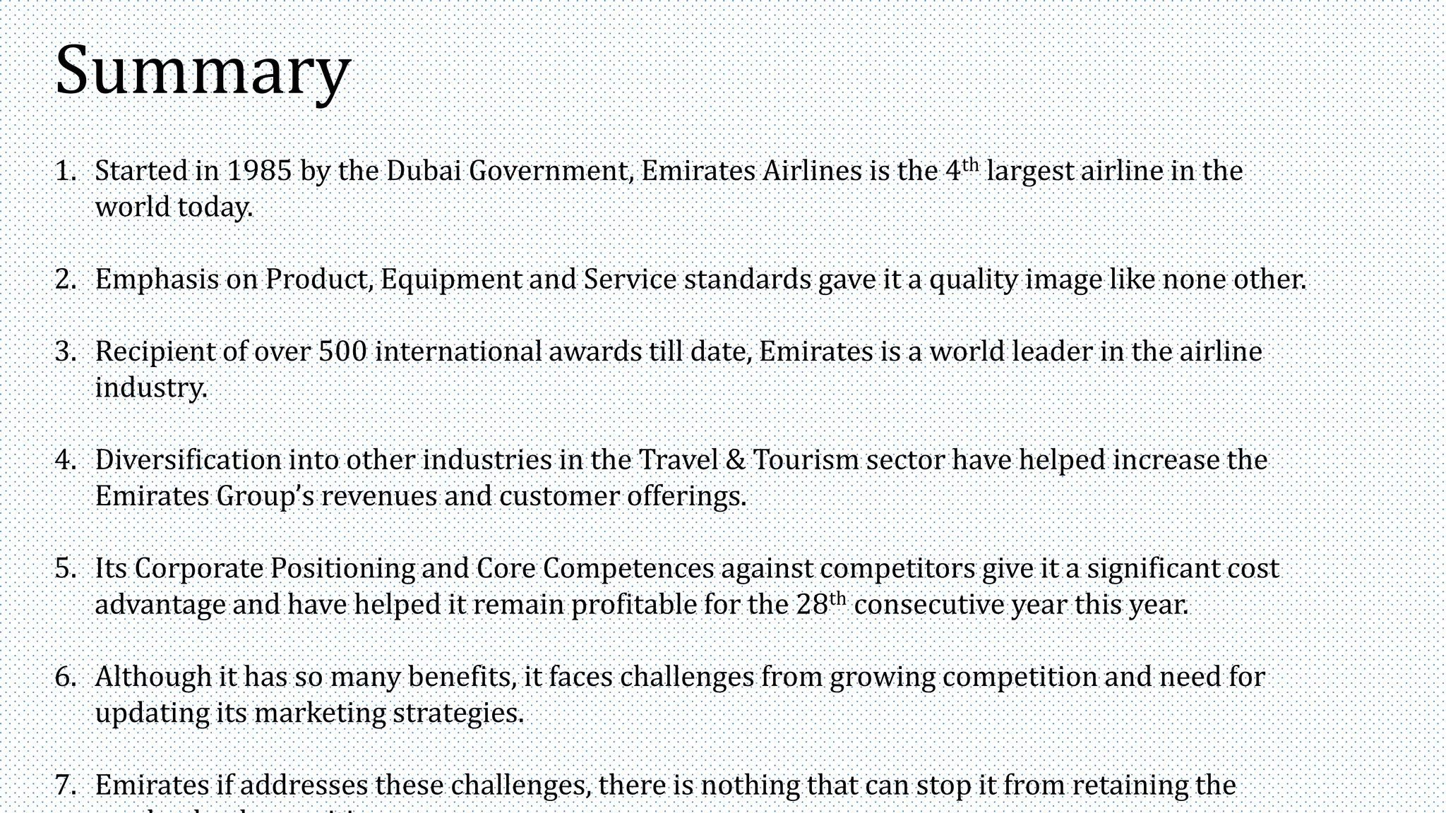 The Story of Emirates Airlines | PPTX