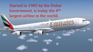The Story of Emirates Airlines | PPTX | Air Travel | Travel Type