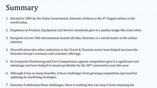 The Story of Emirates Airlines | PPTX | Air Travel | Travel Type