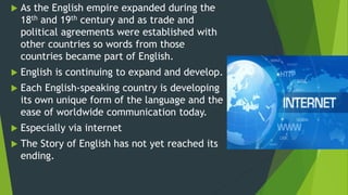 The story of english | PPTX