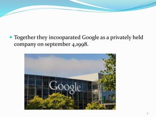 The story of google | PPTX