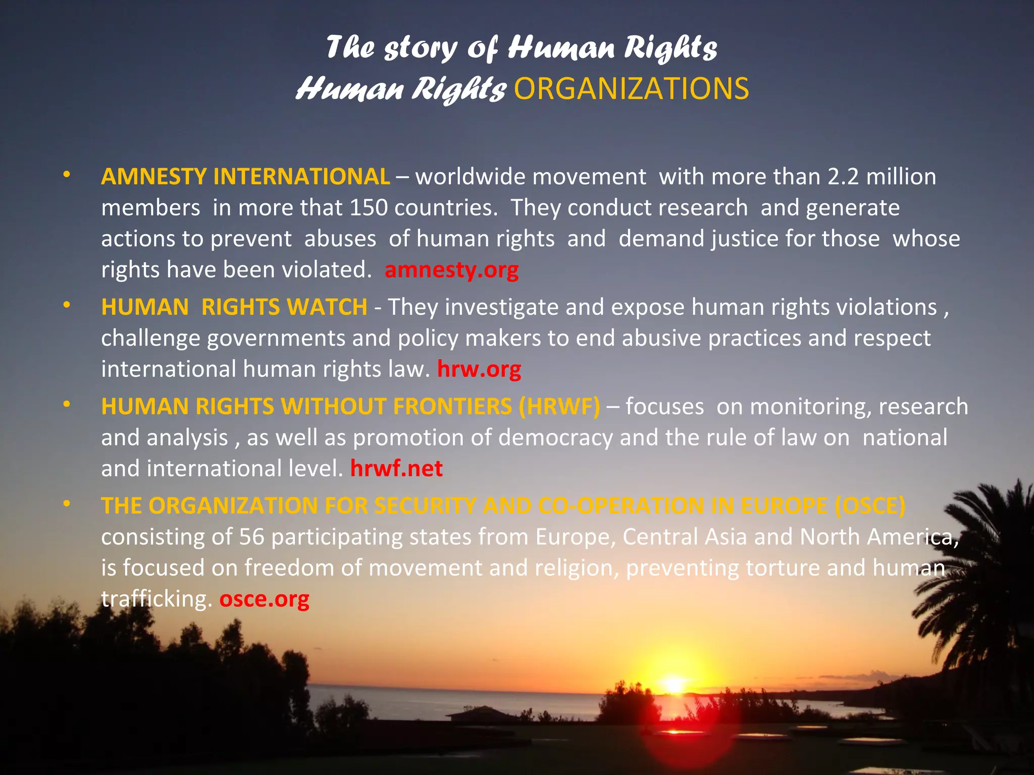 The story of human rights | PPT