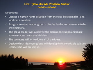 The story of human rights | PPT