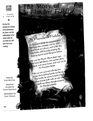 The Story of In Flanders Fields | PDF