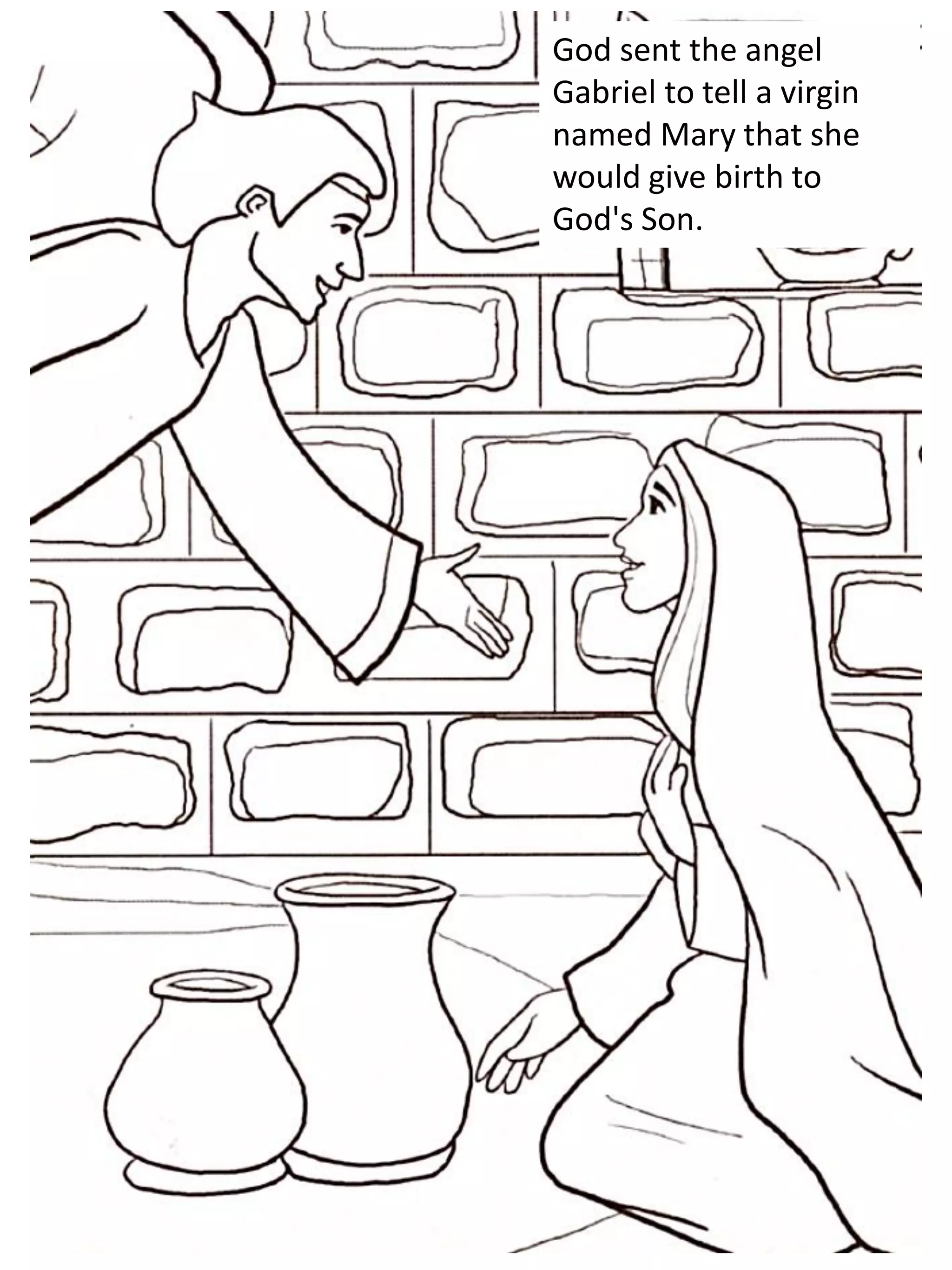 Angel Gabriel Coloring Pages