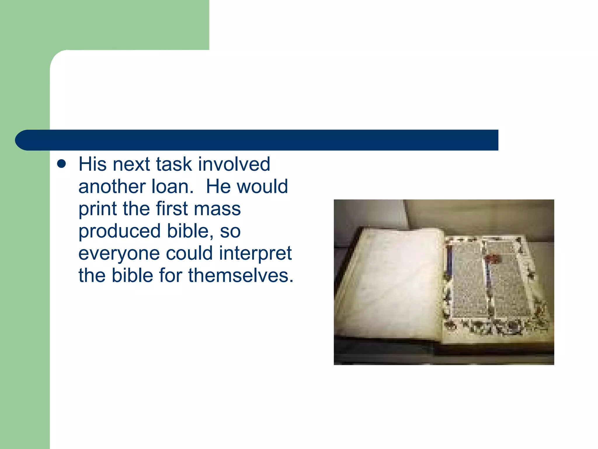 The Story Of Johannes Gutenberg | PPT | Christianity | Religion & Spirituality