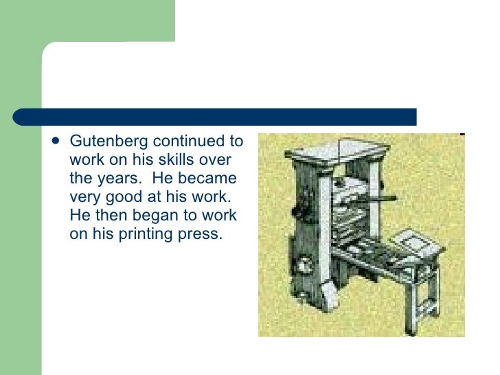 The Story Of Johannes Gutenberg