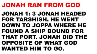 The story of jonah | PPTX