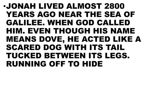 The story of jonah | PPTX