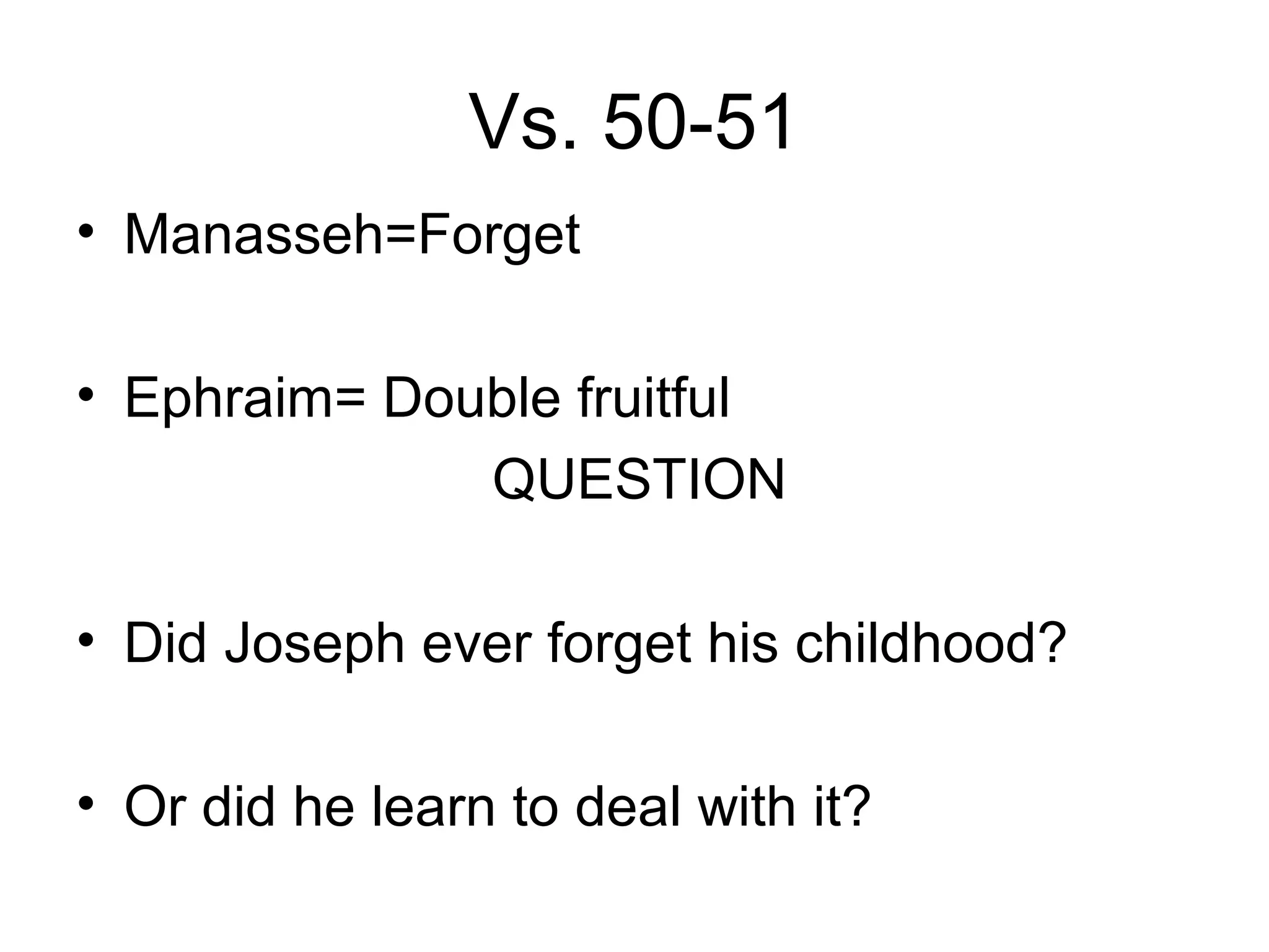 The story of Joseph part 4 | PPT