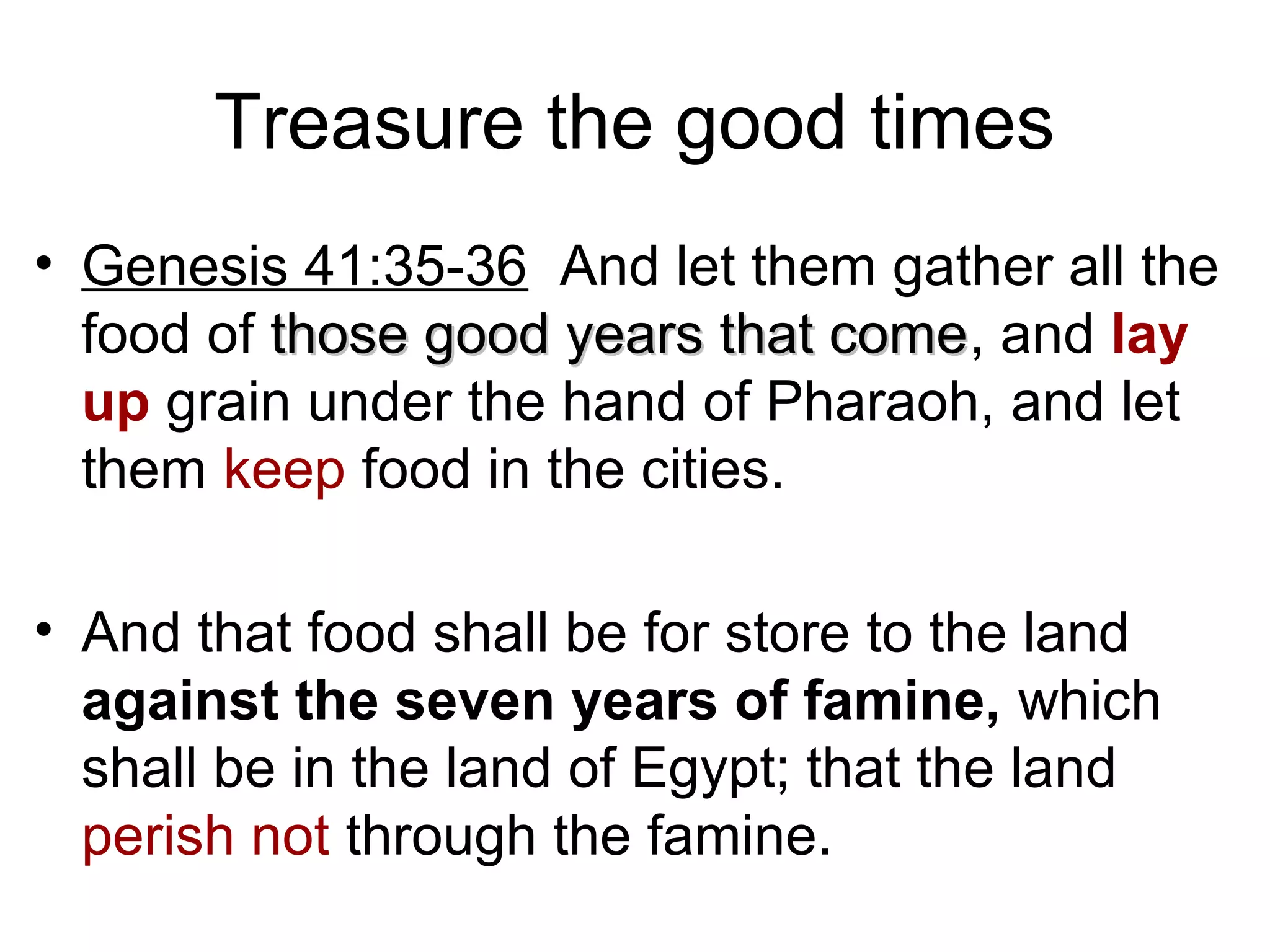 The story of Joseph part 4 | PPT