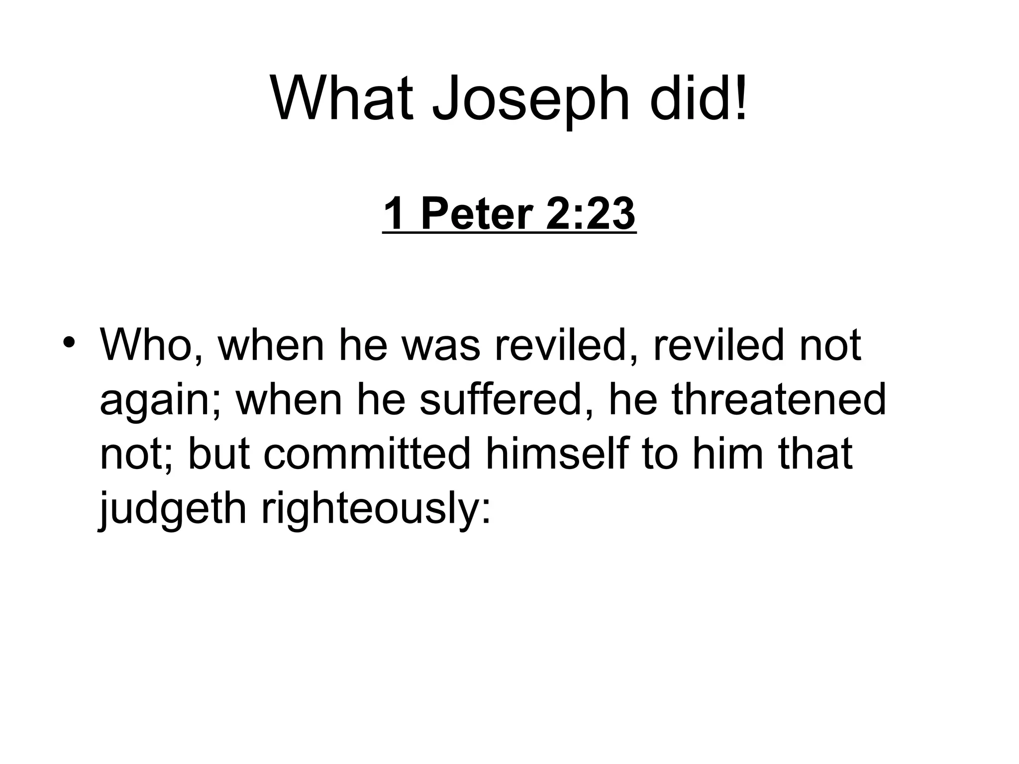 The story of Joseph pt 6 | PPT