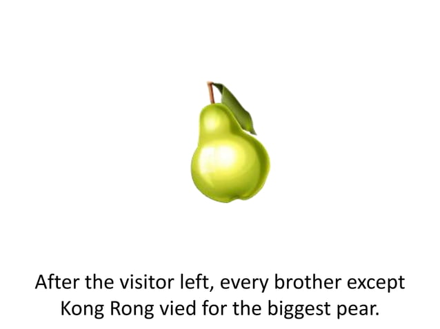 The Story of Kong Rong | PPTX