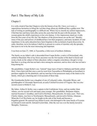 The Story Of My Life Helen Keller Original