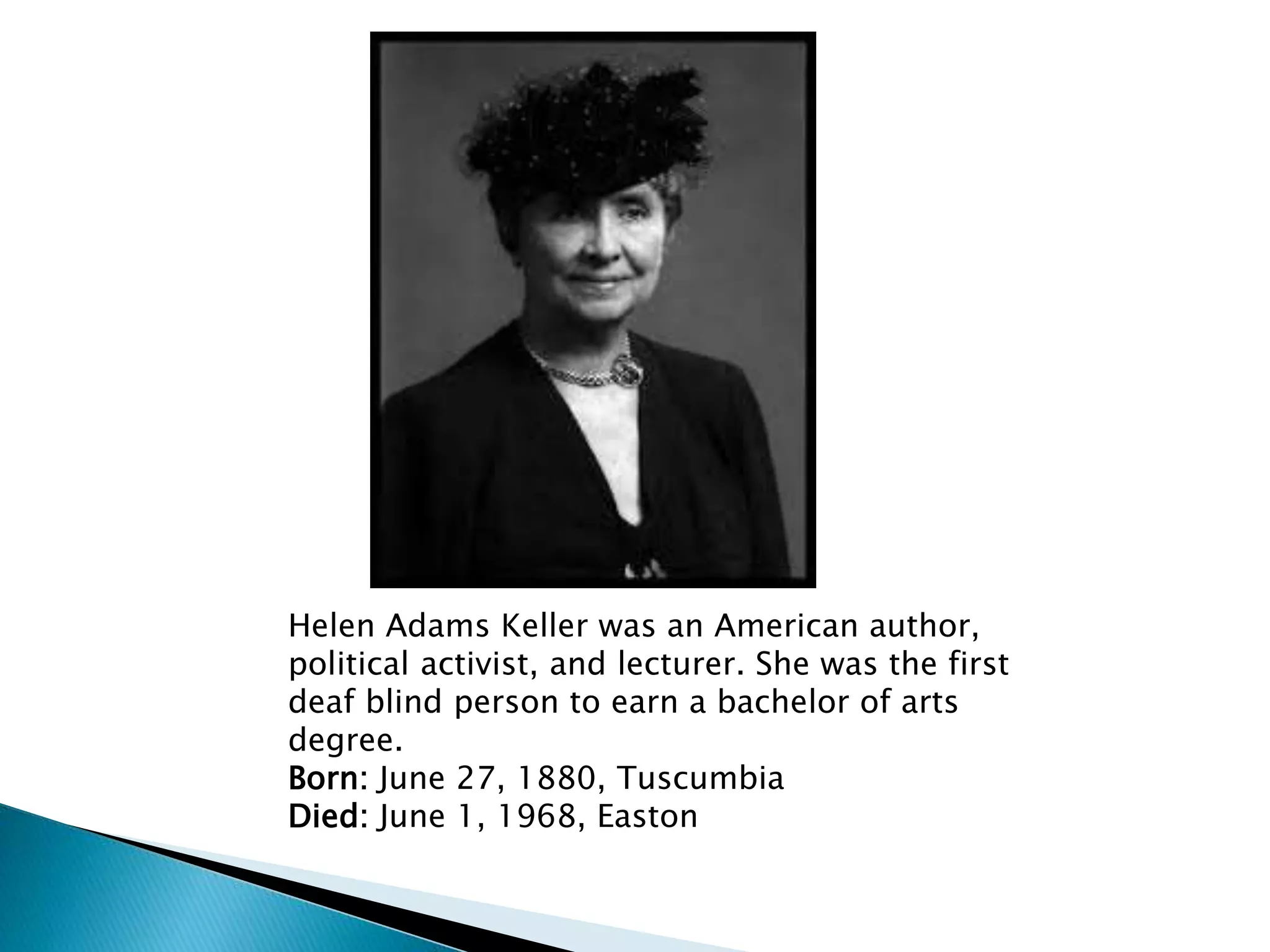 The Story Of My Life - HELEN KELLER | PPTX