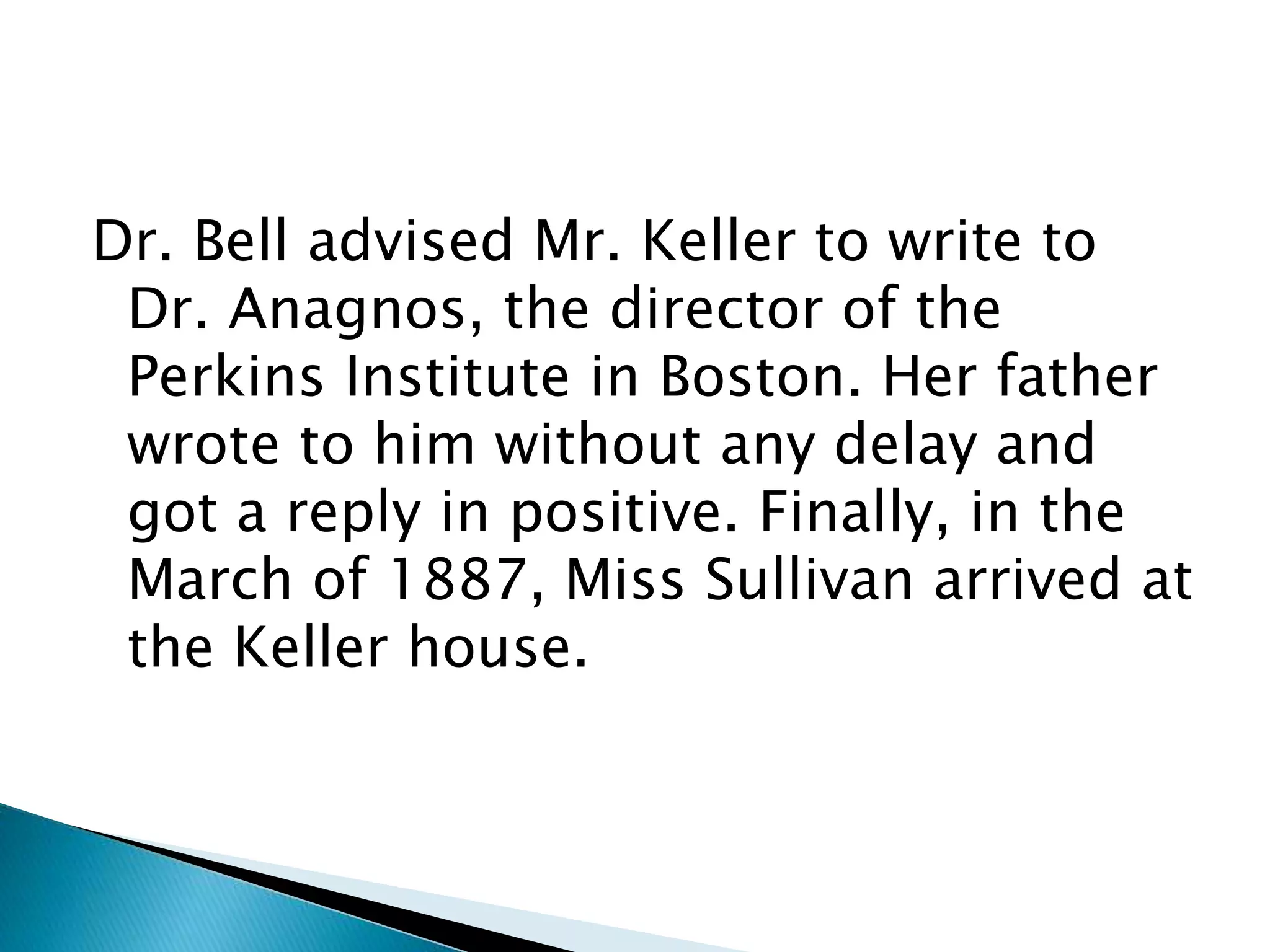 The Story Of My Life - HELEN KELLER | PPTX
