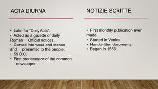 The story of newspaper | PPTX