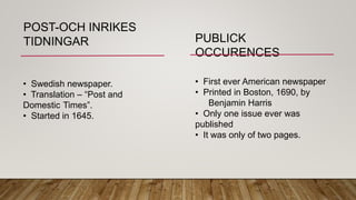 The story of newspaper | PPTX