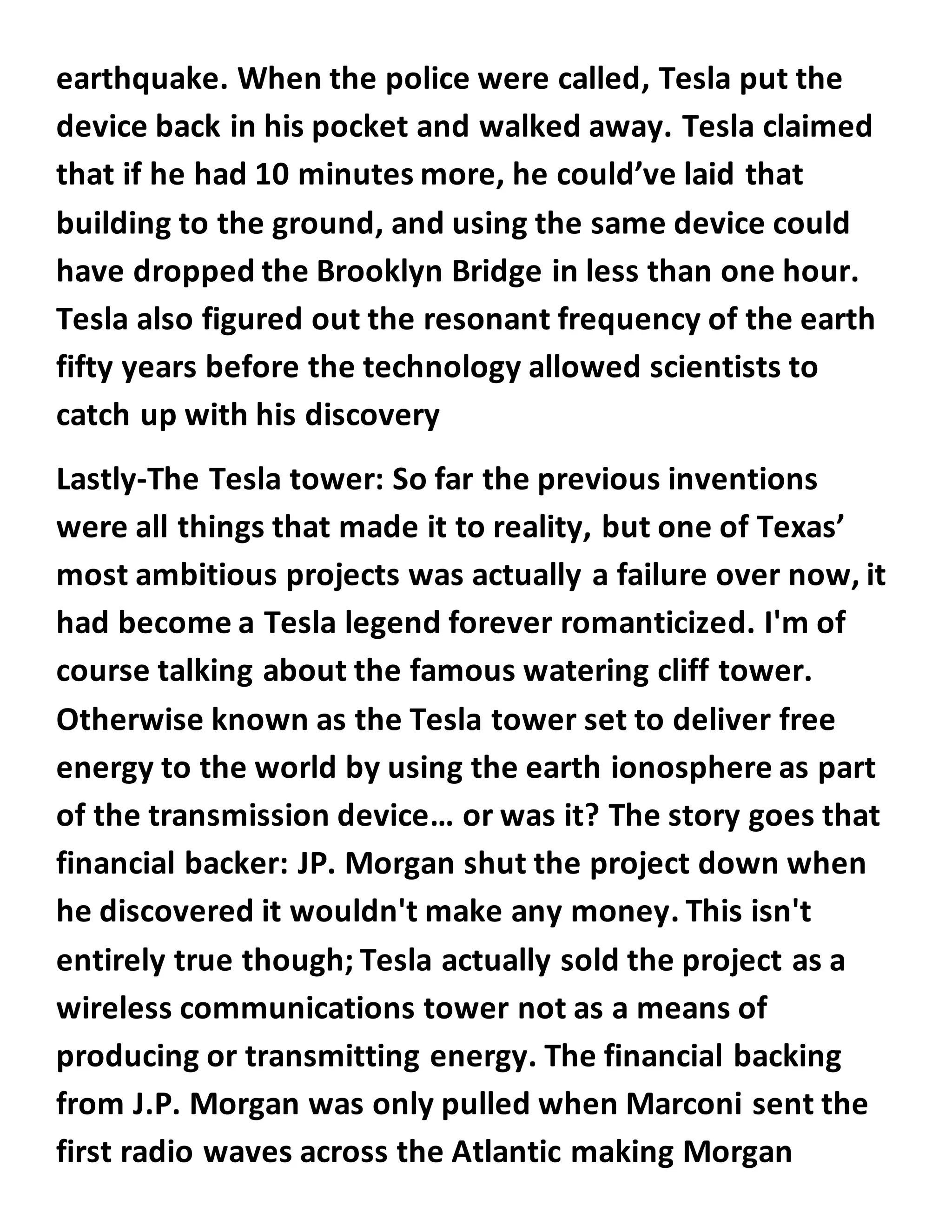 Historical figure-Nikola Tesla | DOCX