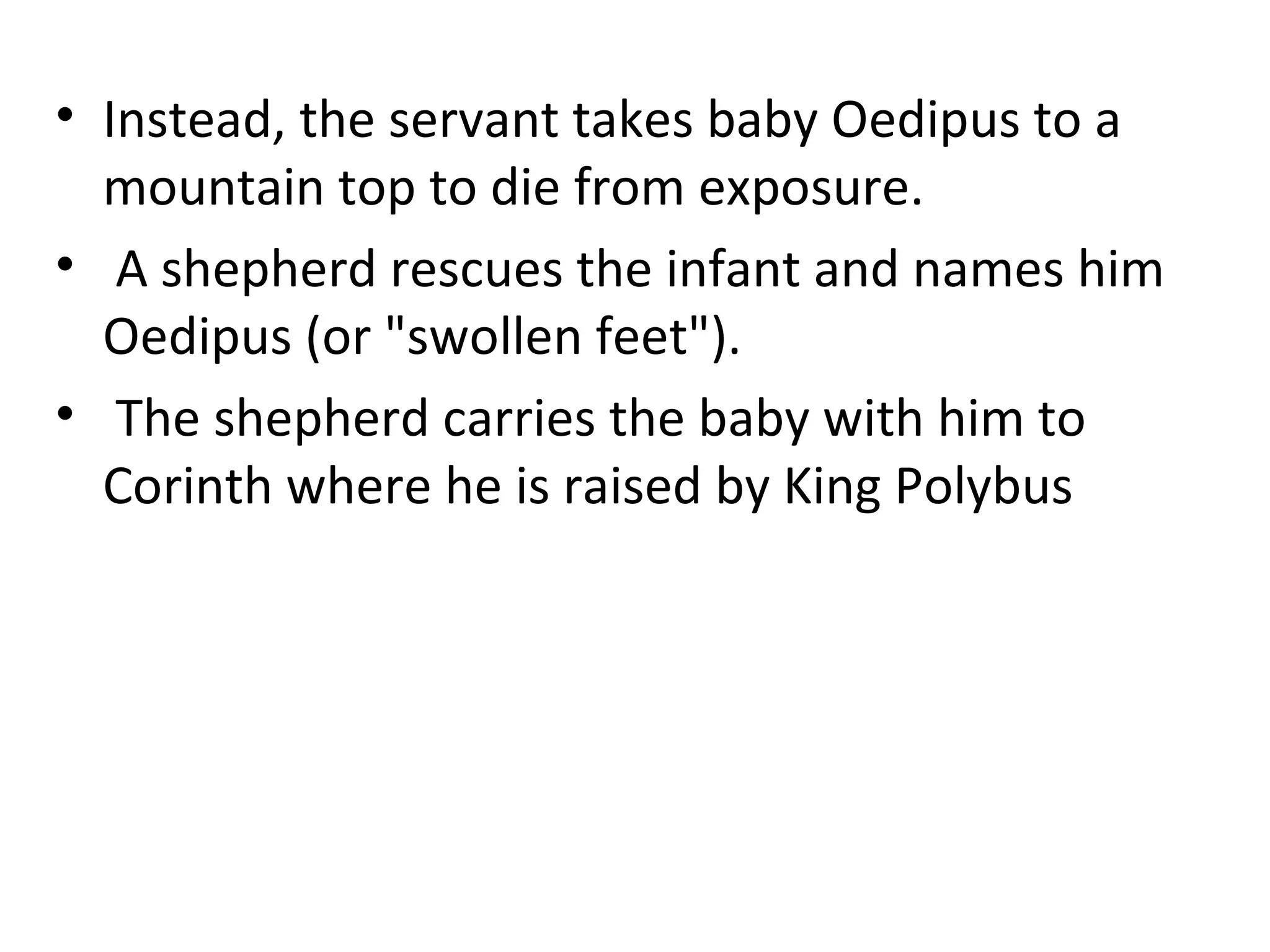 The story of oedipus rex | PPT
