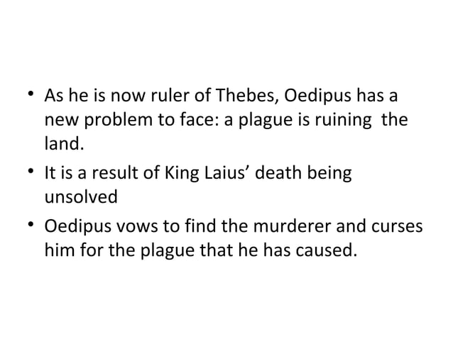 The story of oedipus rex | PPT