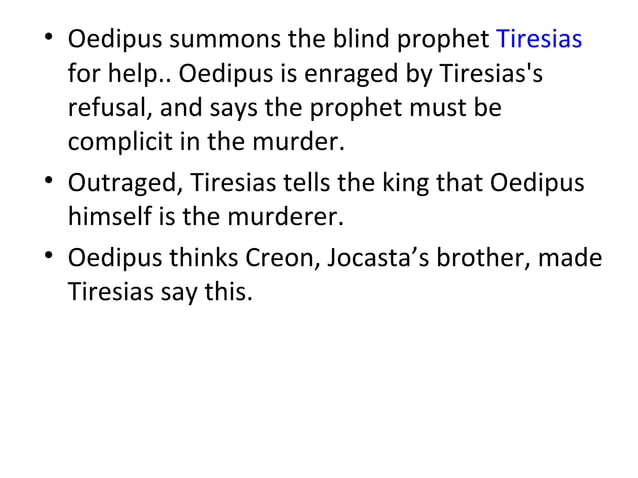 The story of oedipus rex | PPT