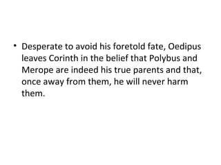 The story of oedipus rex | PPT