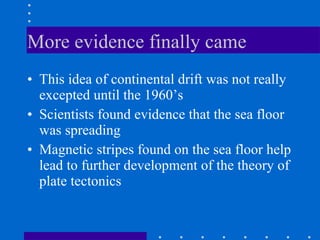 The story of pangea and plate tectonics | PPT