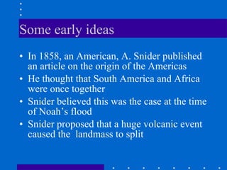 The story of pangea and plate tectonics | PPT