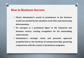 The Story of Pharis Aboobacker.pptx