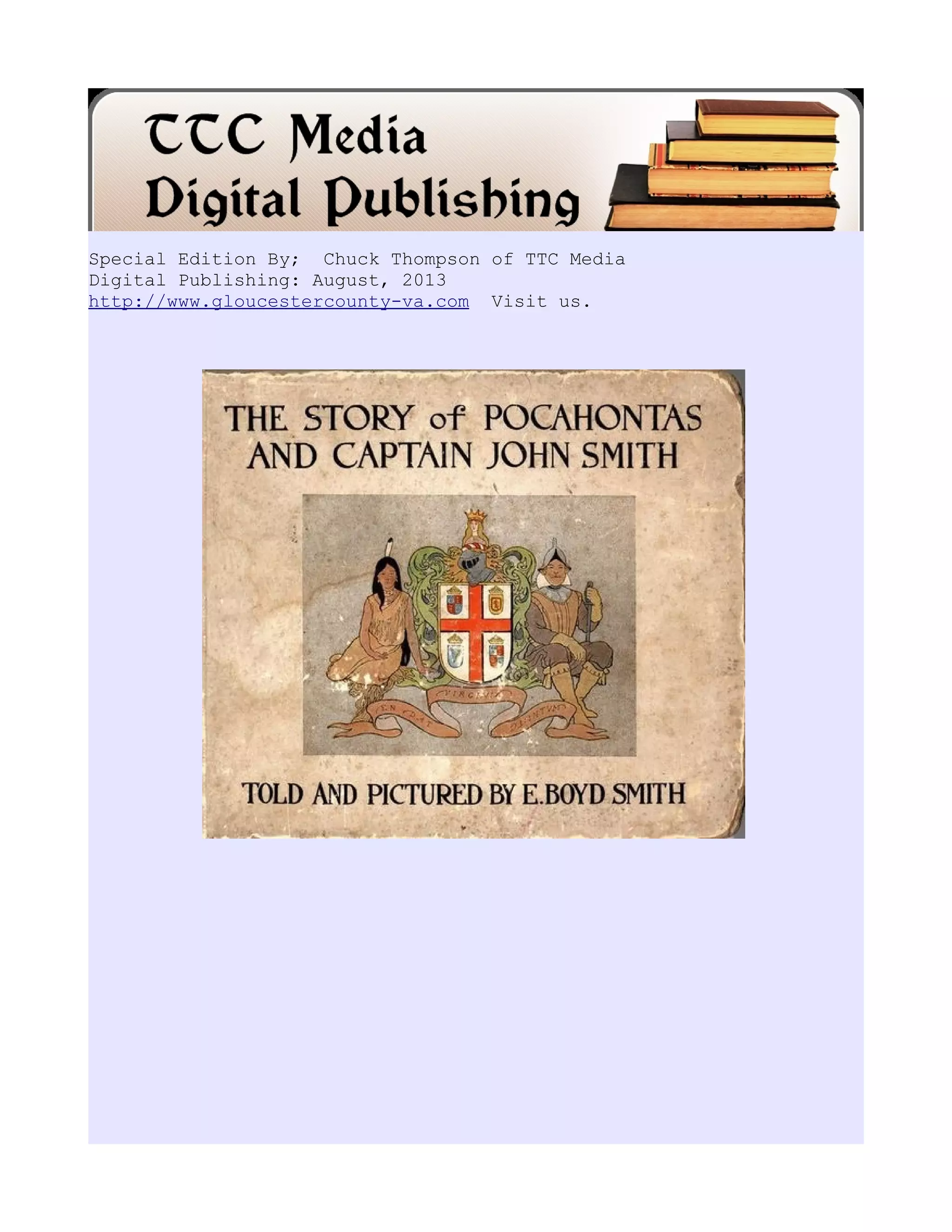 The Story of Pocahontas and Captain John Smith | PDF