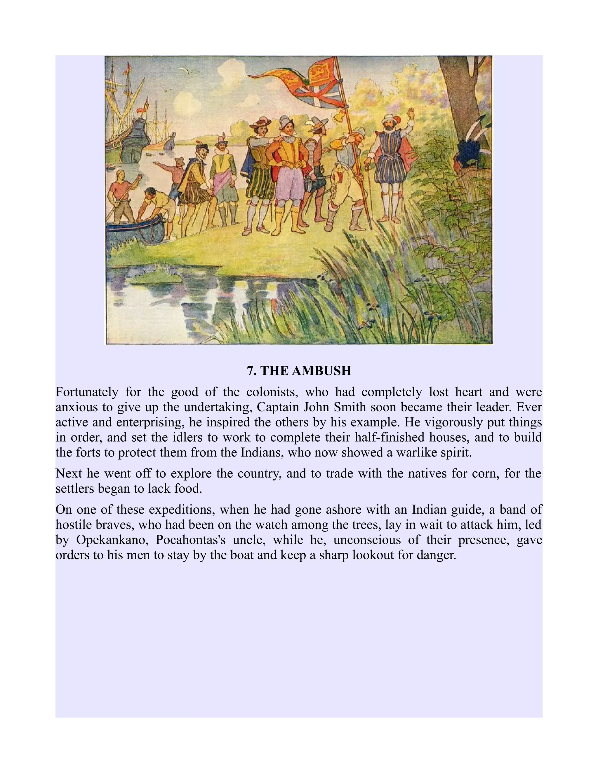 The Story of Pocahontas and Captain John Smith | PDF
