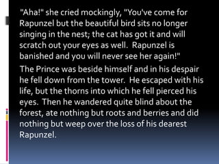 The story of rapunzel | PPTX