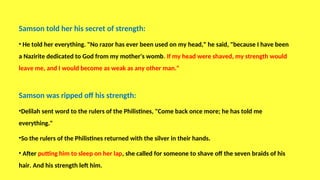 The Story of Samson in the Bible, A view.ppt