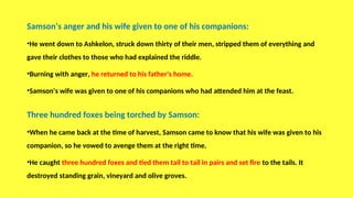 The Story of Samson in the Bible, A view.ppt