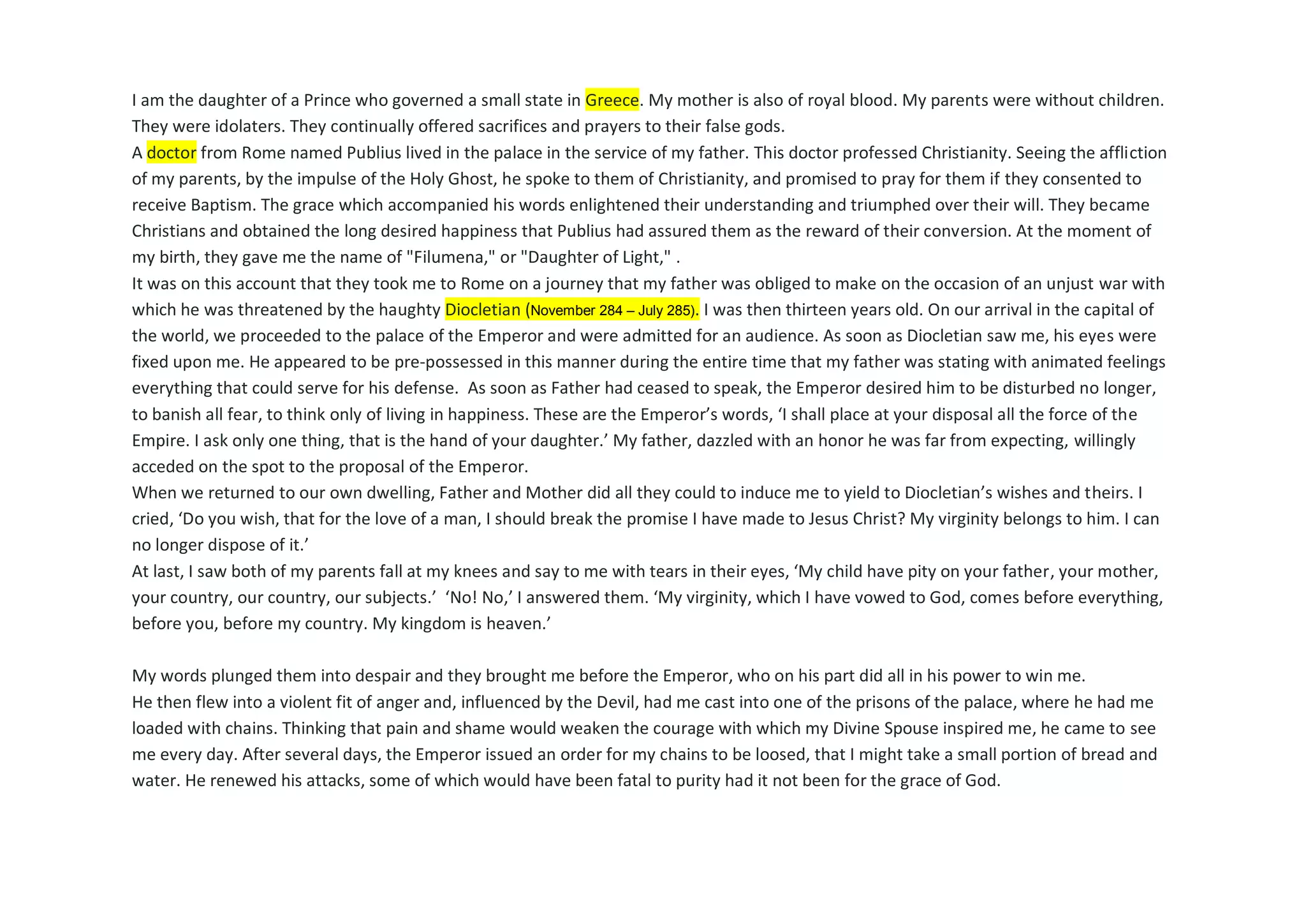 The story of st. philomena prepared by dr. samir morcos rafla | PDF