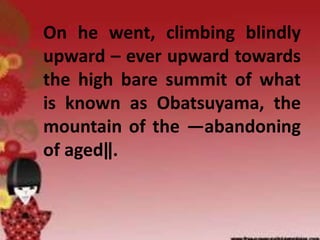 The story of the aged mother | PPTX