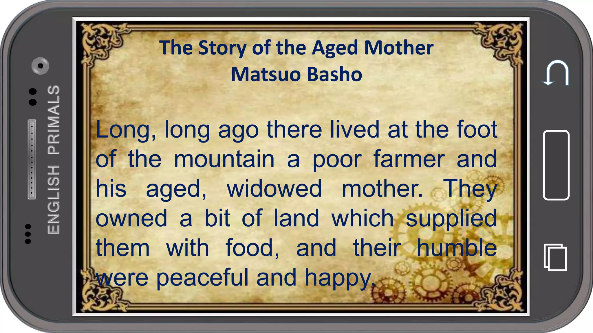 The story of the aged mother | PPTX