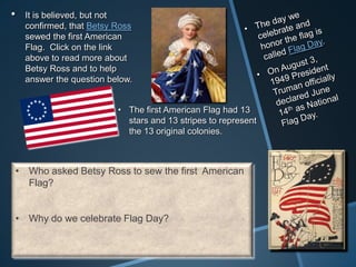 The Story of the American Flag | PPTX