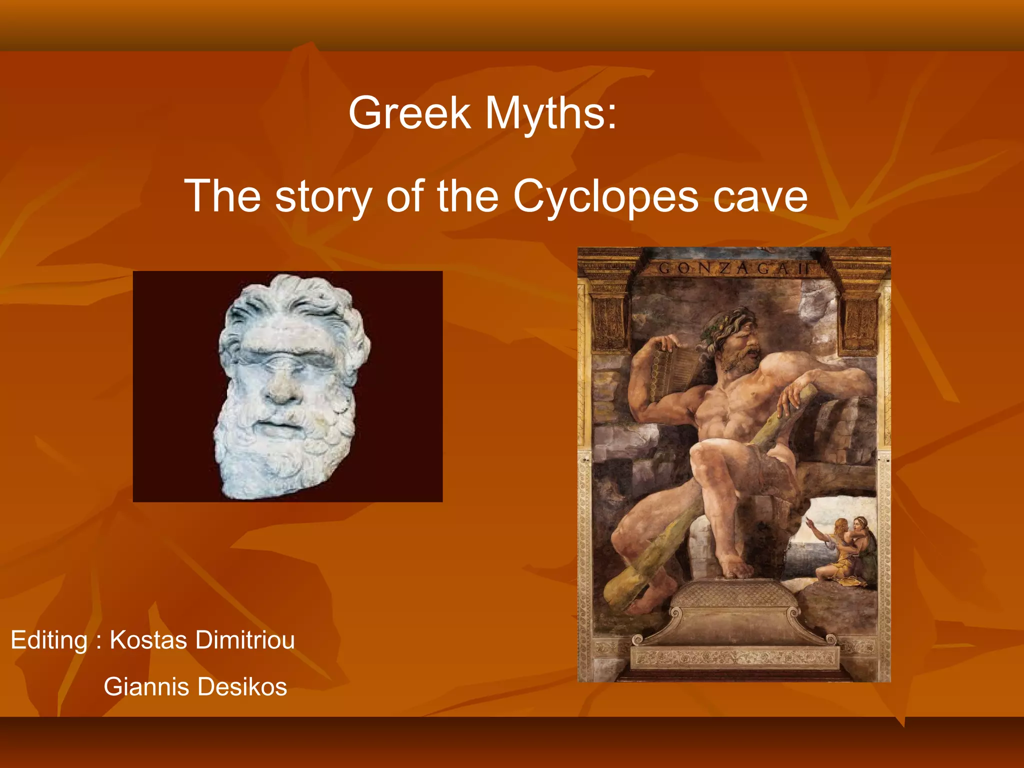 The story of the Cyclopes' cave | PPT
