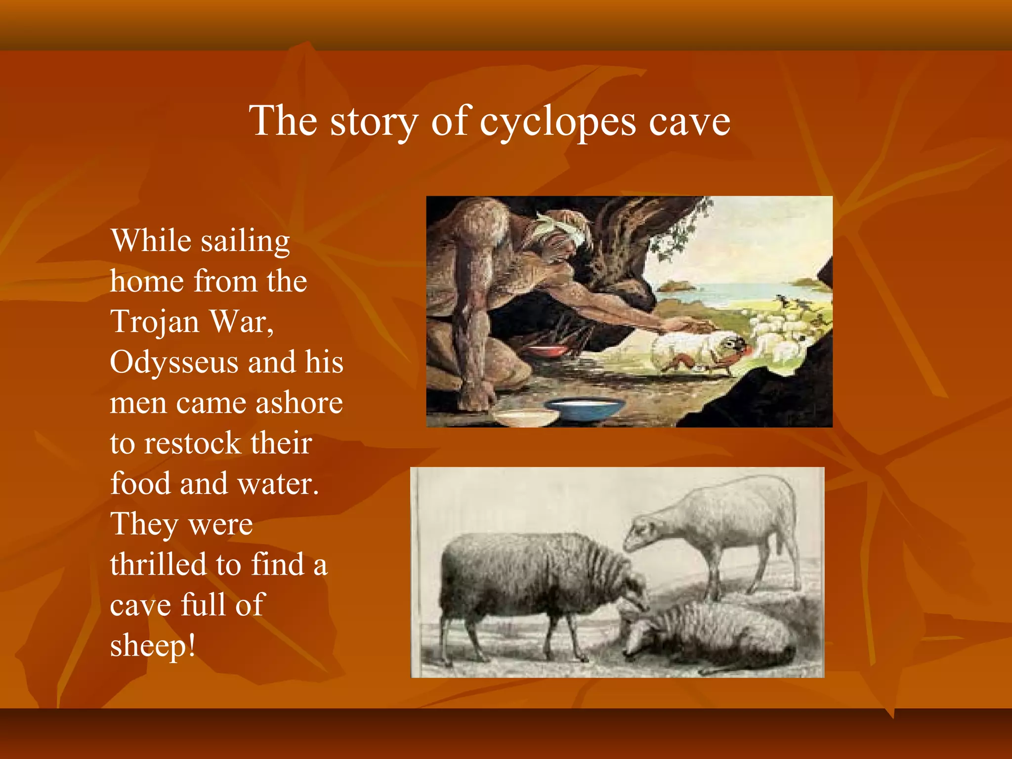The story of the Cyclopes' cave | PPT