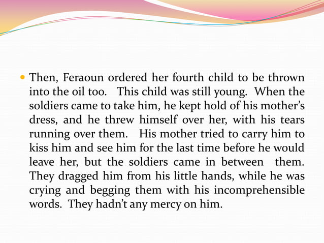 The story of the hairdresser of feraun | PPT