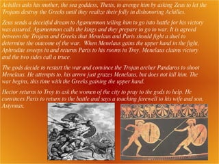 The story of the iliad | PPT | Death, Injury, or Military Conflict ...