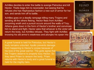 The story of the iliad | PPT | Death, Injury, or Military Conflict ...