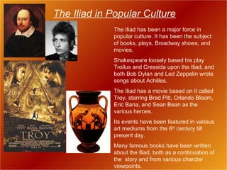 The story of the iliad | PPT | Death, Injury, or Military Conflict ...