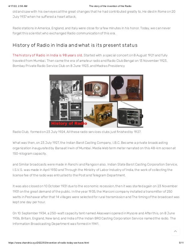 The story of the invention of the Radio.pdf