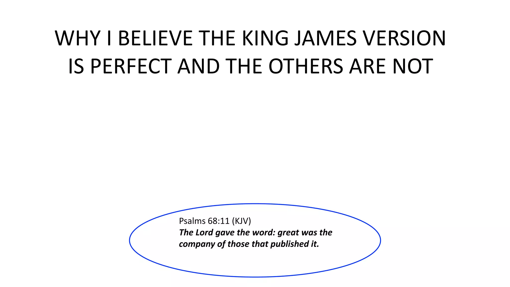 The Story of the KJV | PPTX