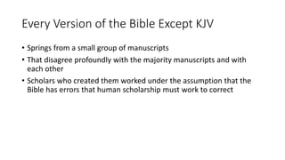 The Story of the KJV | PPTX | Christianity | Religion & Spirituality
