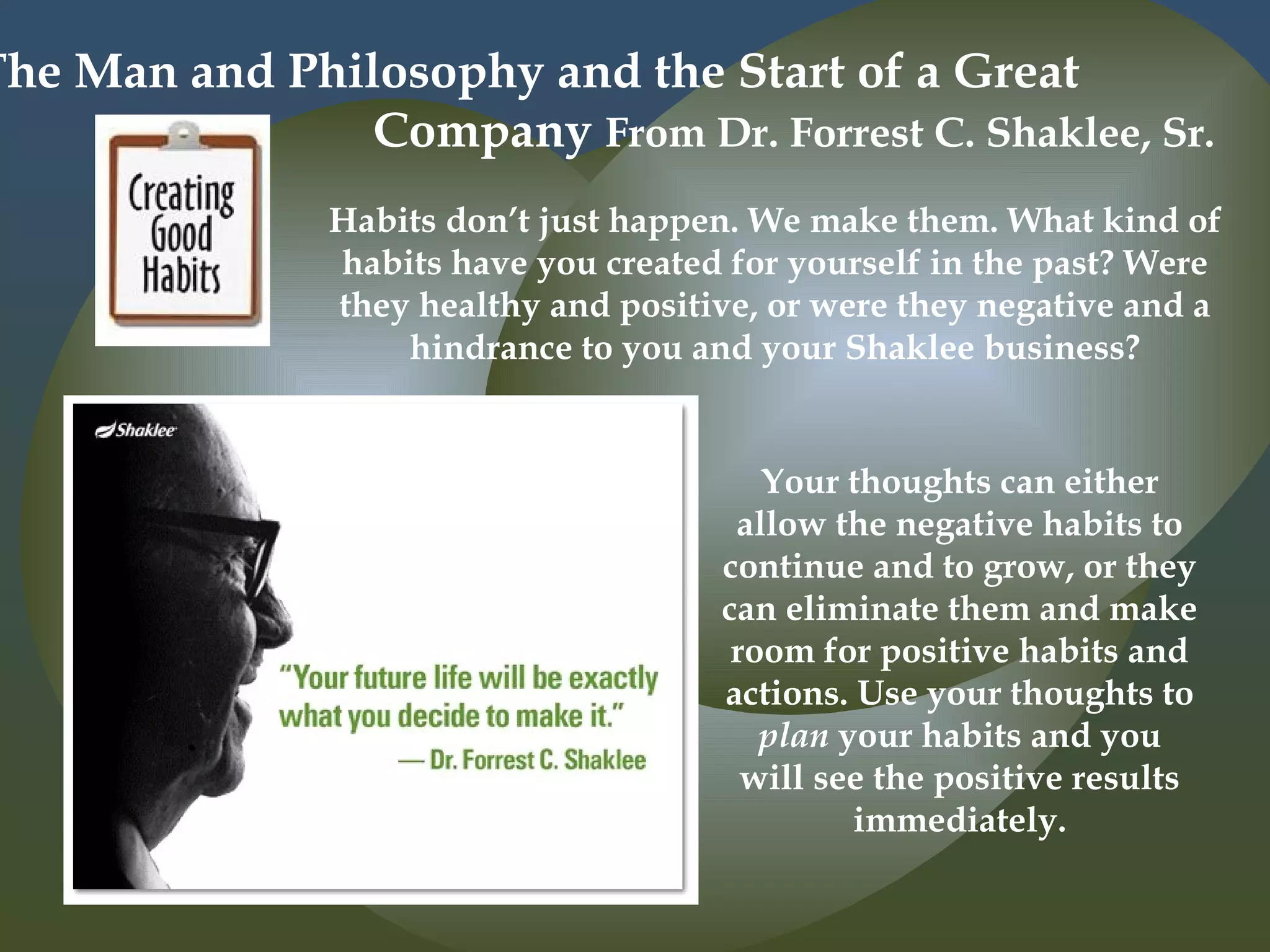 Story of The Shaklee Difference | PPT